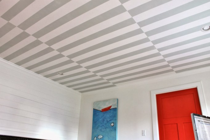 Painted Striped Ceiling – SUBURBAN POP