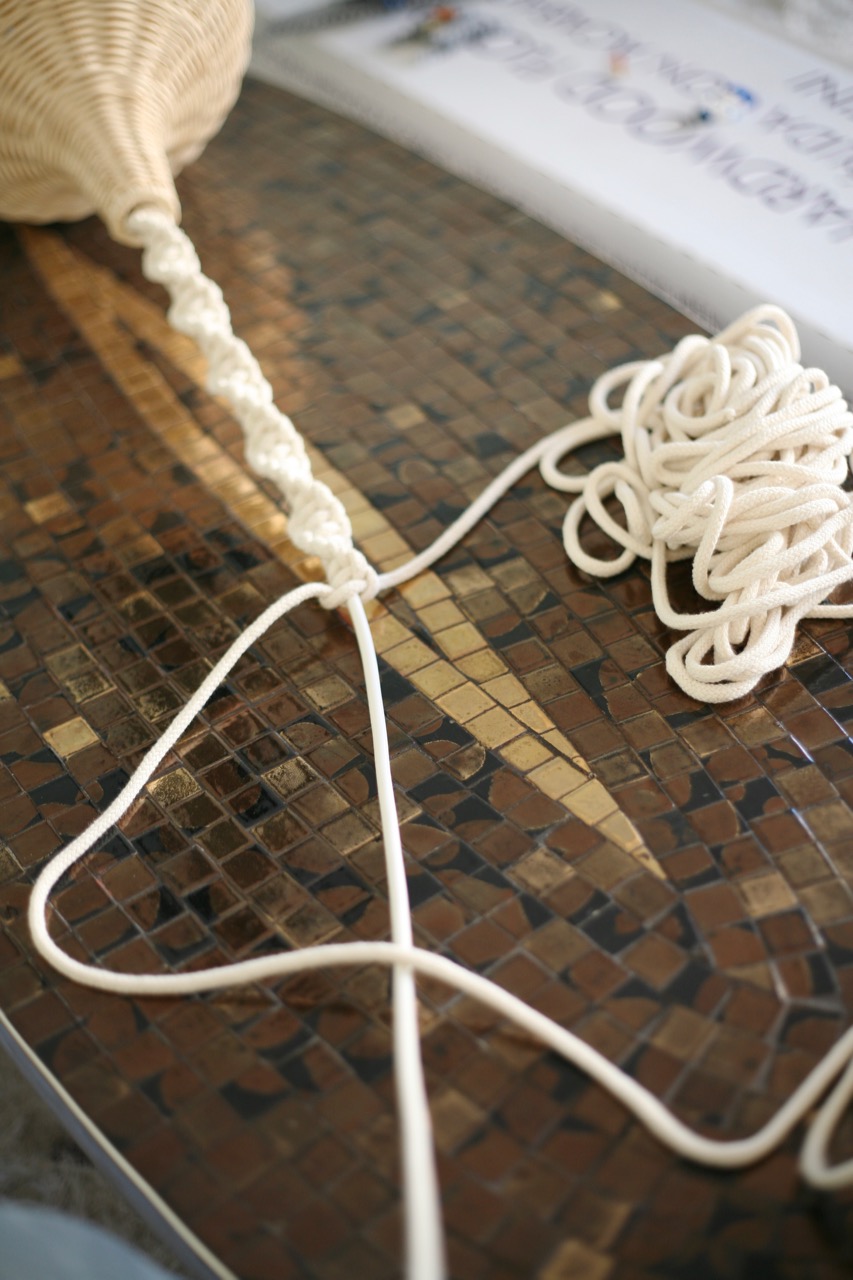 Macrame Pendant Lamp Cord DIY – SUBURBAN POP
