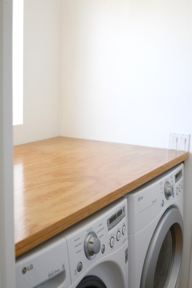 DIY Plywood Laundry Room Counter – SUBURBAN POP